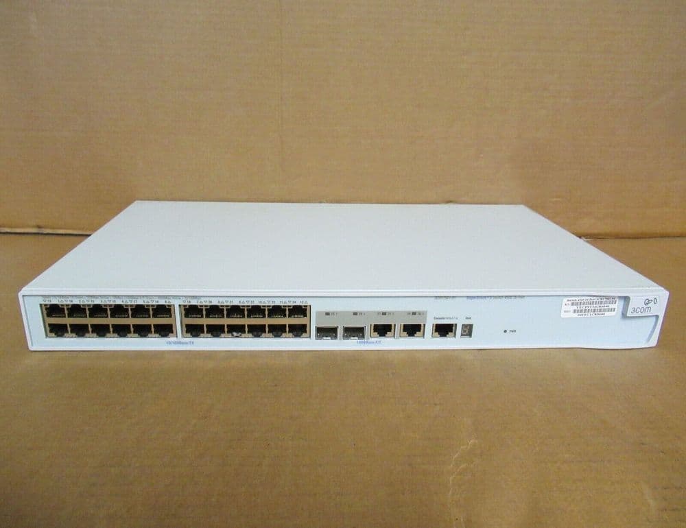 3COM SuperStack 3 4500 26-Port Network Switch 24 x 10/100 2x Gigabit ...