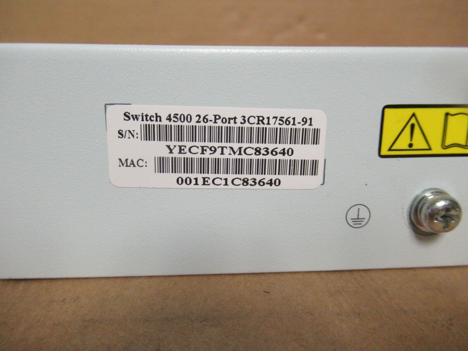 3COM SuperStack 3 4500 26-Port Network Switch 24 x 10/100 2x Gigabit ...