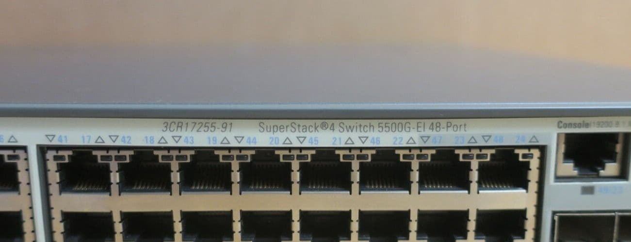 3Com Superstack4 5500G-EI 44x 1GbE PoE 4x 1Gb SFP Combo Port Switch 3CR17255-91