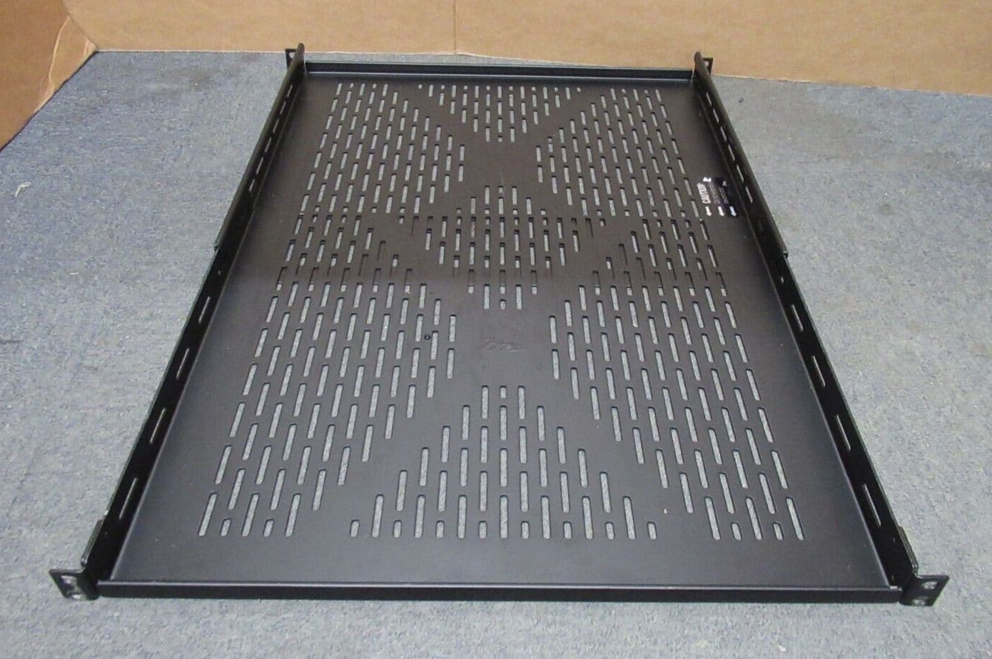 4 Post 1U 19" Adjustable Vented Rack Mount Universal Shelf 16" To 26"