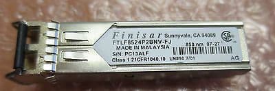 4 x FINISAR FTLF8524P2BNV Fibre Optic 4Gb/s 850nm SFP Transceiver ...