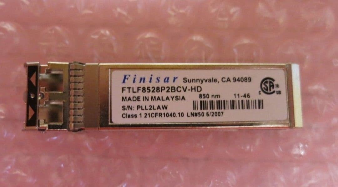 4 x Finisar FTLF8528P2BCV-HD 8G Fibre Channel SFP 850nm 500m ...