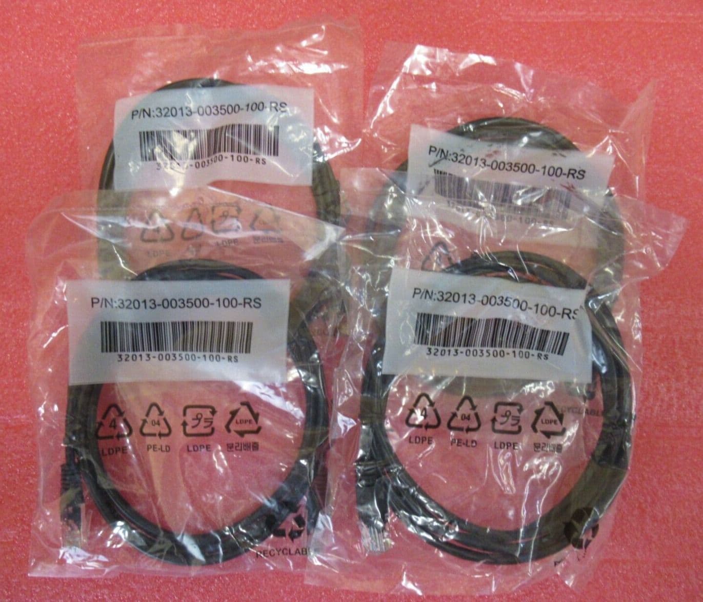 4 x New 1 8m RJ45 CAT5e Ethernet Network LAN Cable Black P/N 32013 ...