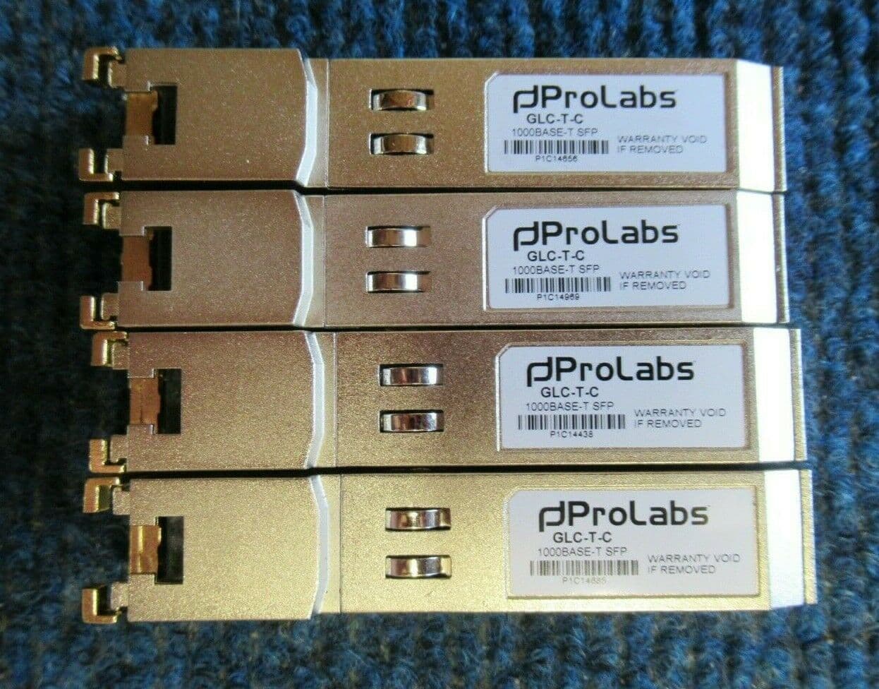 4 x Prolabs Cisco GLC-T-C 1Gbps 1000Base-T Copper RJ45 SFP Transceiver Module