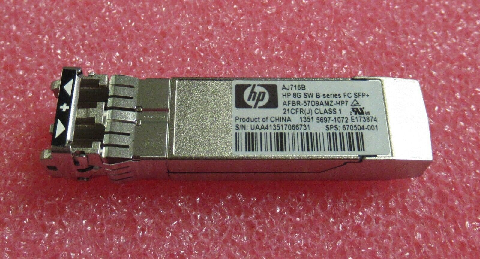 48 x HP AJ716B 8G 8Gbps FC B-Series SFP Transceiver AFBR-57D9AMZ-HP7 ...