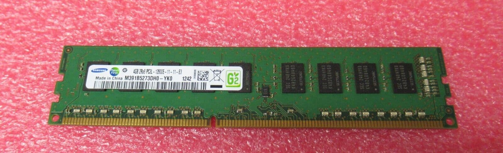 4GB Samsung M391B5273DH0-YK0 PC3-12800E UBDIMM 2Rx8 DDR3 ECC Server Memorye