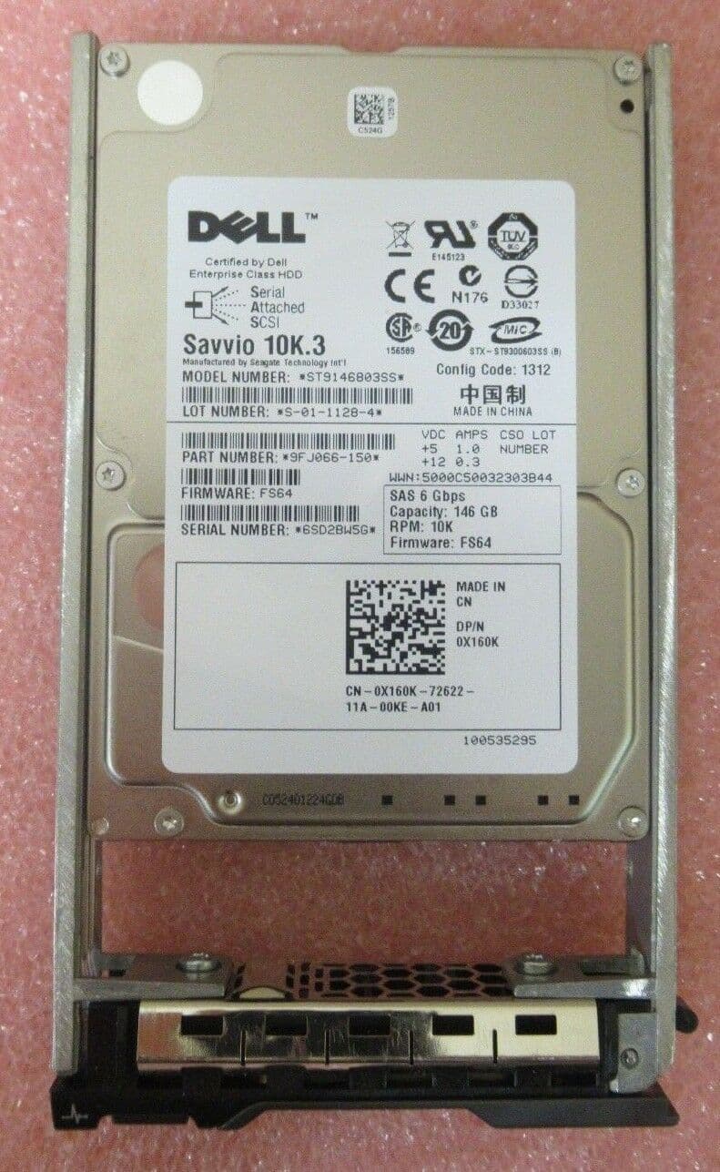 4x Dell 146GB 2 5" SAS 6GB/s 10K Hot-Plug HDD disk Caddy X160K ...