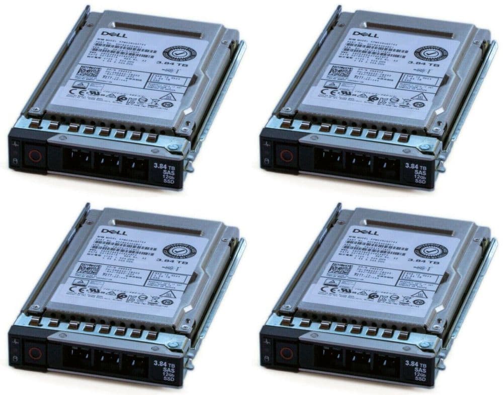 4x NEW Dell 3 84TB 2 5" SAS 12G SSD N85XX Toshiba KPM5XRUG3T84 G14/G15 ...