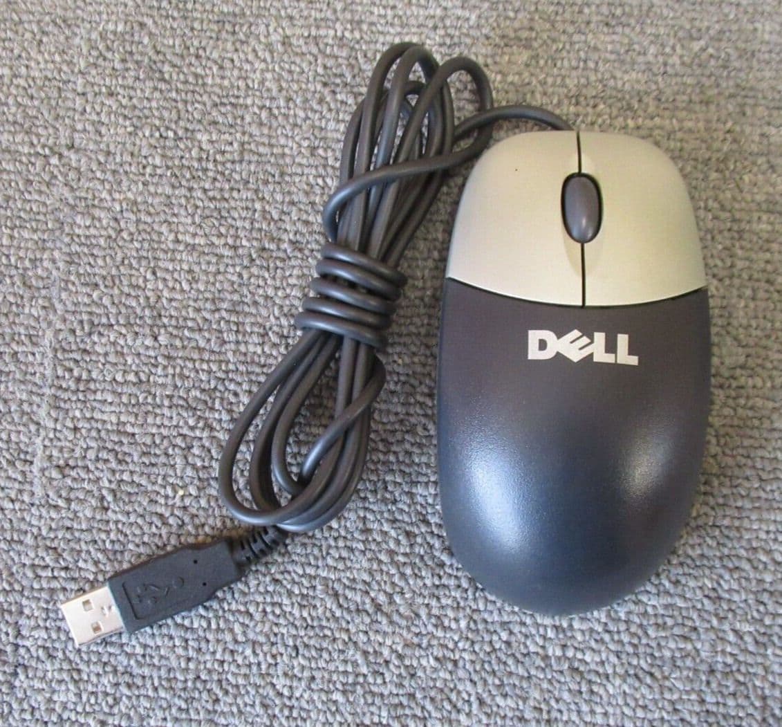 5 x Dell MO56UOA KD944 0KD944 Black And Silver USB Wired 3-Button ...