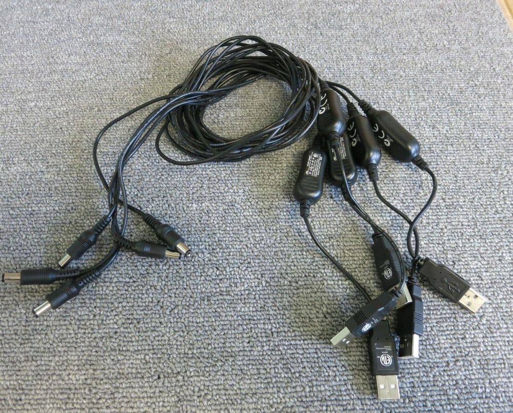 5 x Plantronics 75015D-5018A-USB / 70218-02 USB to 3 5mm Jack DC/DC Adapter