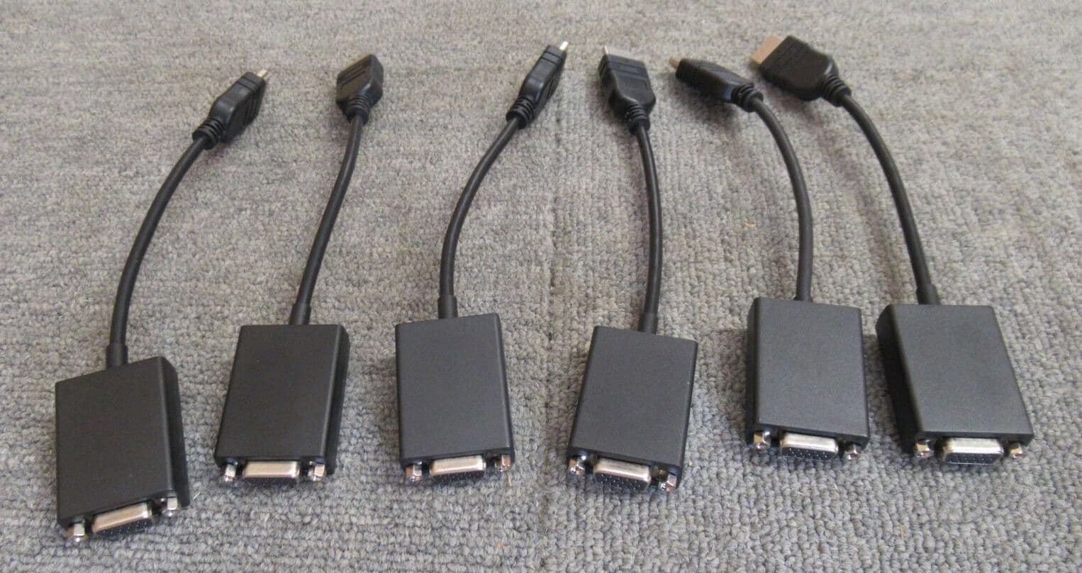 6 x Lenovo 03X7583 CH7101B-02 ThinkPad HDMI To VGA Monitor Adapter ...