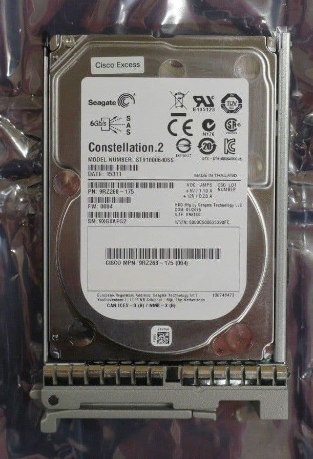 8 x New Cisco UCS-HD1T7KS2-E 1TB 7 2k 2 5" SAS Enterprise Hard Drive ...