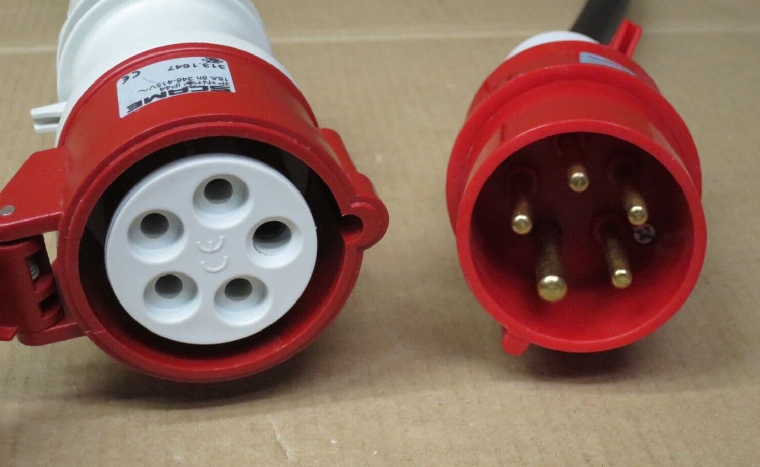 80cm 3PH 16A Power Distribution Extender Cable 5 Wire SCAME HUBBELL C516P6S