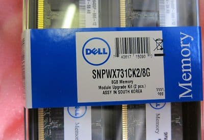 8GB Dell Poweredge R805 PC2-6400P RAM SNPWX731CK2 2x4GB