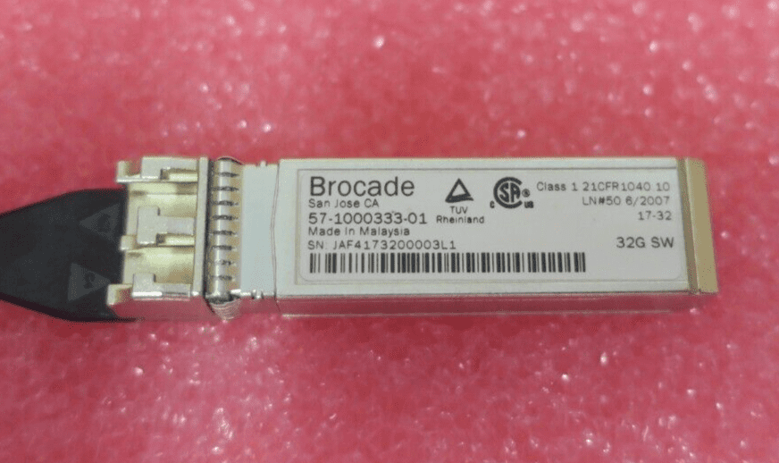8x Brocade 32Gb FC SFP SW MMF Transceiver Module 57-1000333-01 XBR-000212