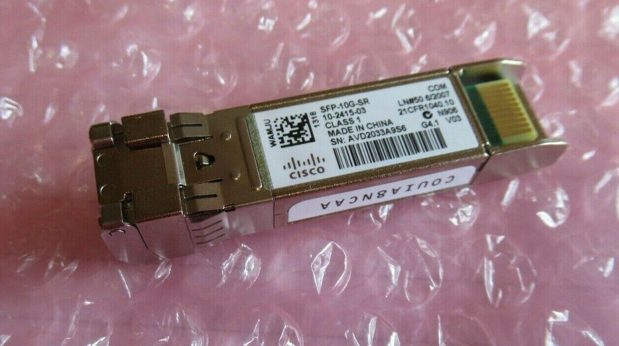 8x Cisco 10-2415-03 SFP-10G-SR 10Gbps Multi-mode 850nm SFP Transceiver ...