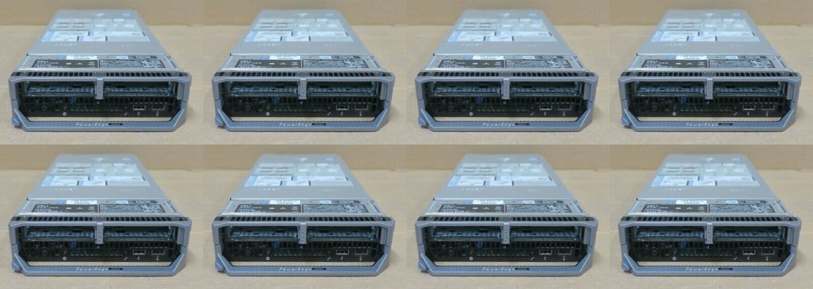 8x Dell PowerEdge M630 Blade Server CTO 2 x heatsinks Dual 10GB NDC