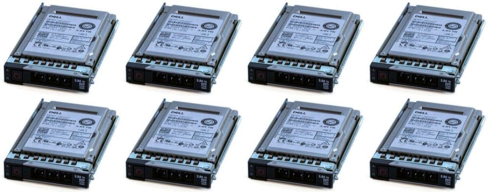 8x NEW Dell 3 84TB 2 5" SAS 12G SSD N85XX Toshiba KPM5XRUG3T84 G14/G15 ...