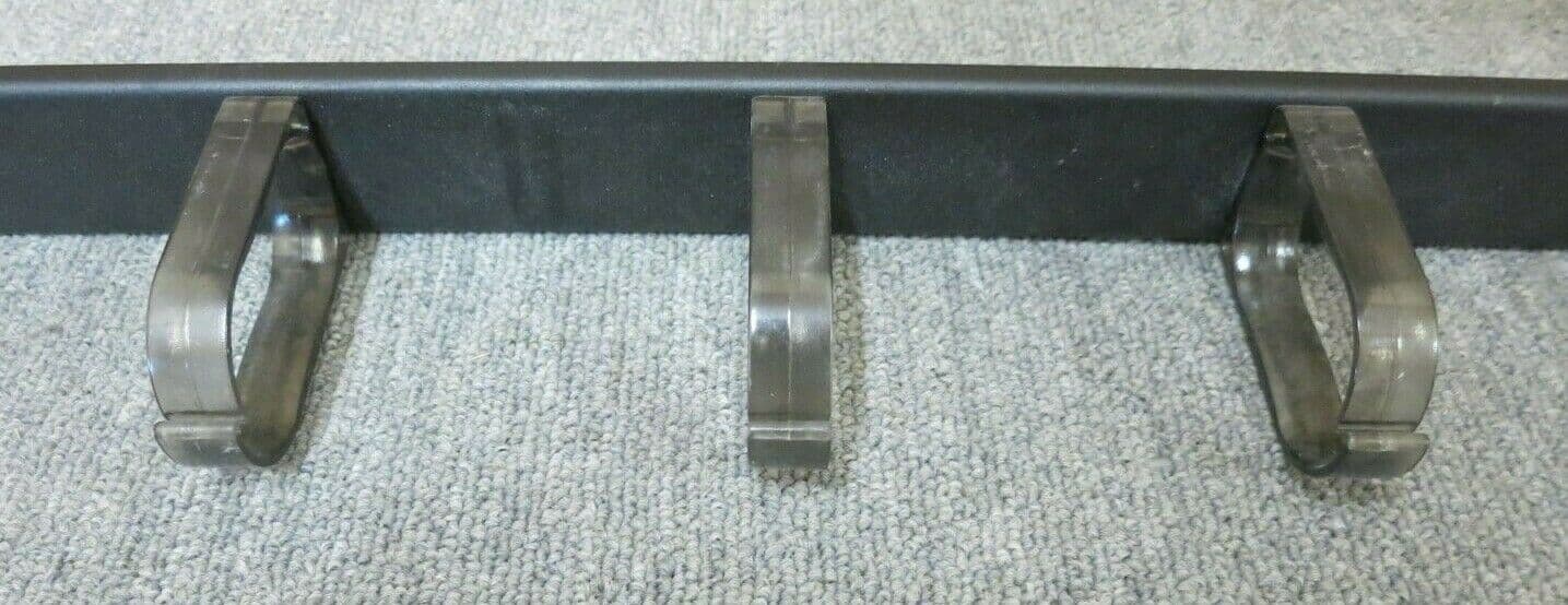 9 x Data Rack Cabinet Cable Tidy Bar 19" 1U Vertical Black 5 Ring / Hoops