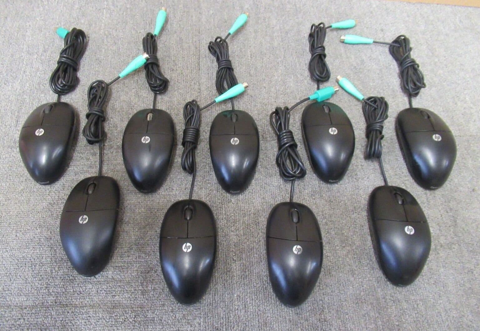 9 x HP M-S0005-0 600553-002 537748-001 Black PS/2 Wired 3-Button ...