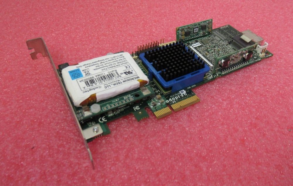 Adaptec ASR-3405/128MB 4-Port PCI-E x4 SAS RAID Controller Card With ...