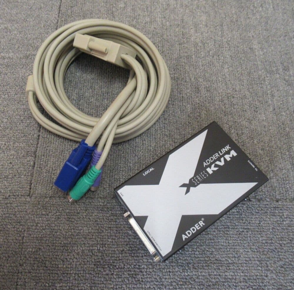 Adder X-series X-KVM/P KVM Cat 5 & 6 Extender Local Unit And KVM Switch ...