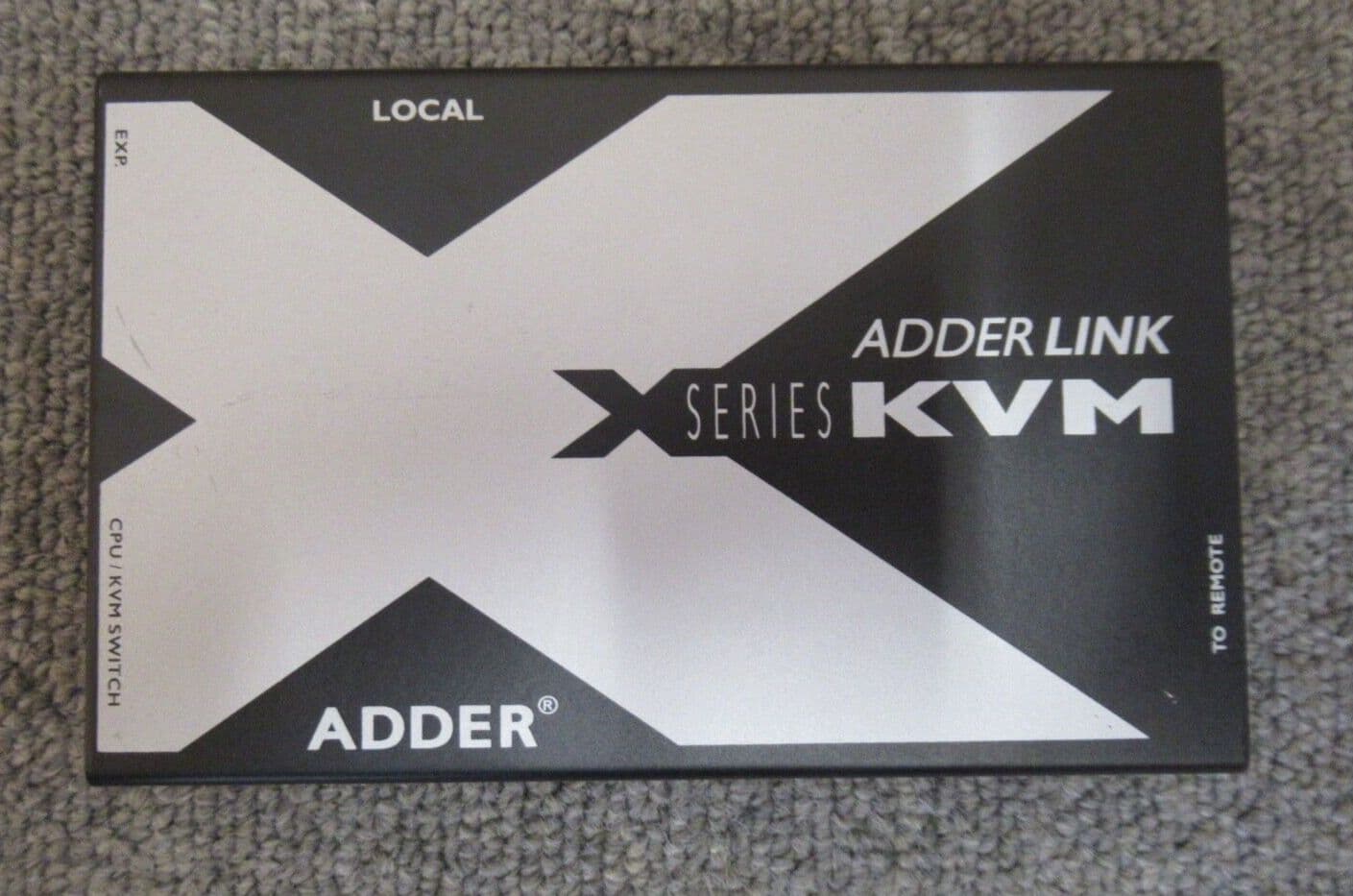 Adder X-series X-KVM/P KVM Cat 5 & 6 Extender Local Unit And KVM Switch Cable