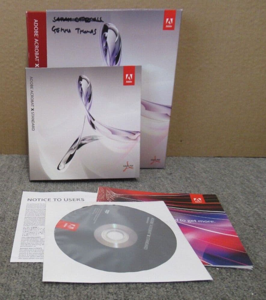 Adobe 65086173 Acrobat X Standard Full Windows Version