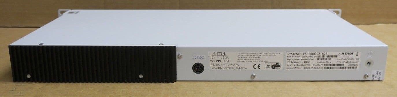 ADVA FSP150CCF-825 EtherJack Optical Networking Carrier Ethernet Switch ...
