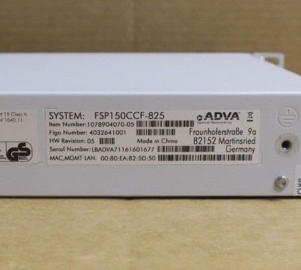 ADVA FSP150CCF-825 EtherJack Optical Networking Carrier Ethernet Switch ...