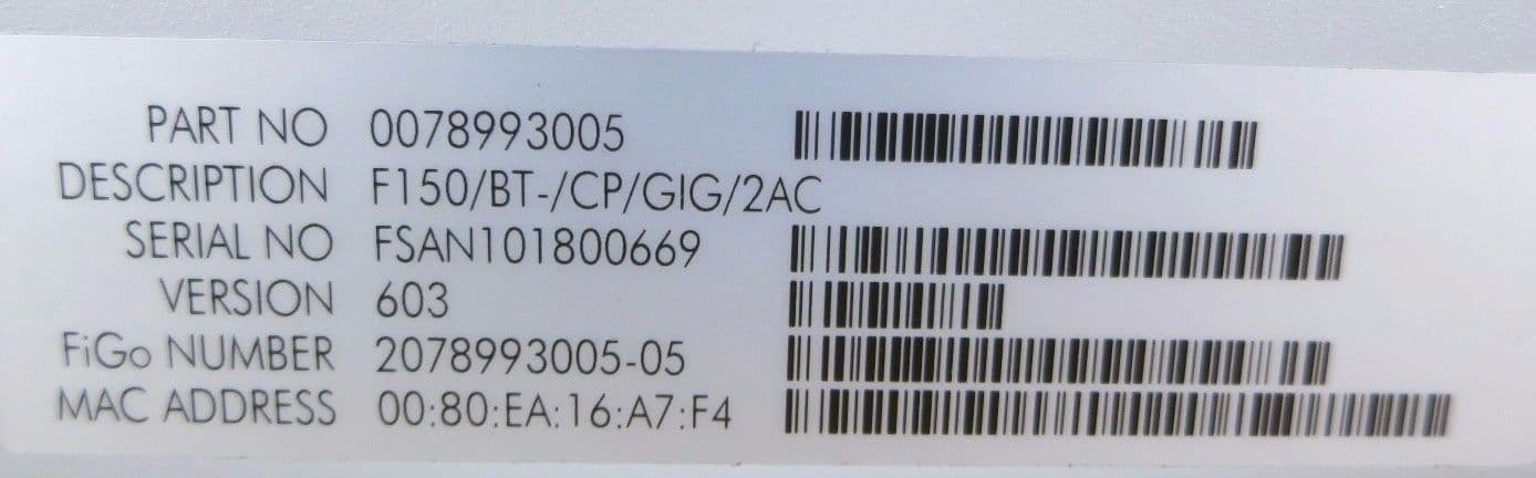 ADVA FSP150CP Optical Fibre Access Switch F150/BT-/CP/GIG/2AC 0078993005