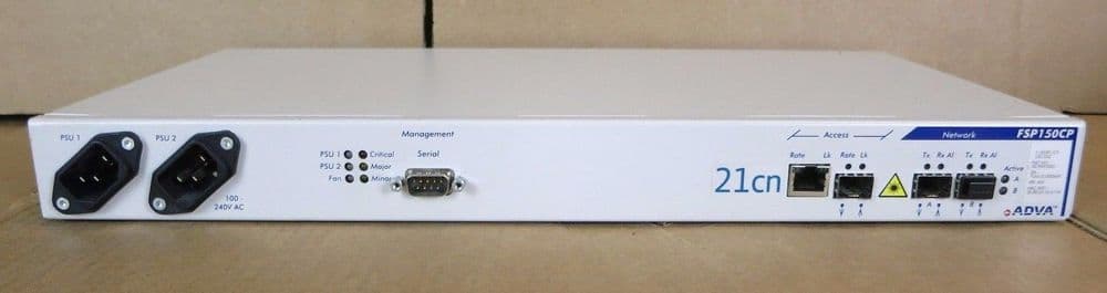 ADVA FSP150CP Optical Fibre Access Switch F150/BT-/CP/GIG/2AC 0078993005