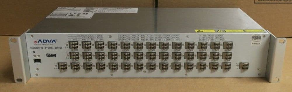 ADVA Optical Networking 40-Port MUX/DMX Channel Splitter 40CSM/1HU- 19590- 19200