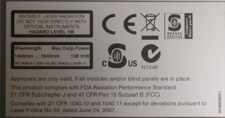 ADVA Optical Networking 40-Port MUX/DMX Channel Splitter 40CSM/1HU ...