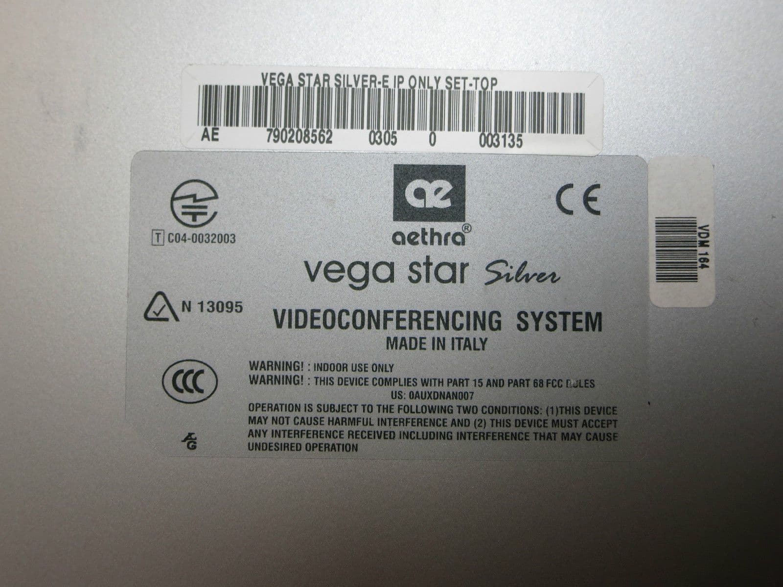 Aethra Vega Star Silver-E IP Video Conferencing System 790208562