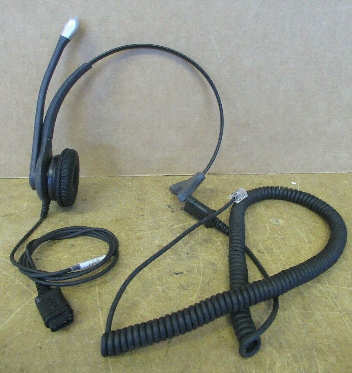 Agent Headsets 700WB Monaural Single Ear Noise Cancelling Wired Headset