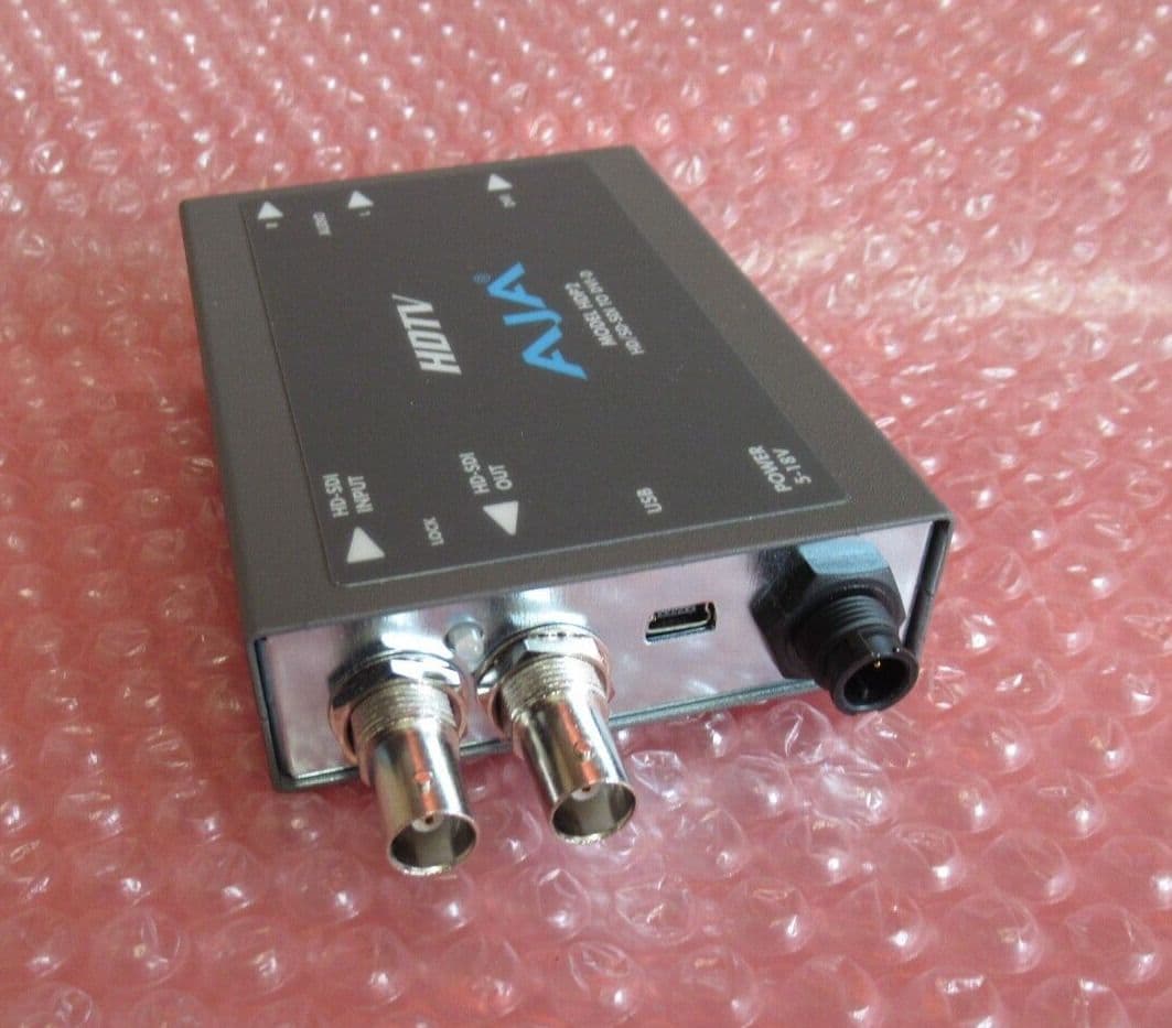 AJA HDP2 HD-SDI/SDI To DVI-D and Audio Converter With AC Power Adapter