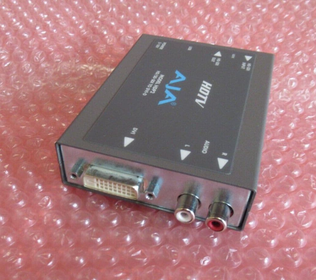 AJA HDP2 HD-SDI/SDI To DVI-D and Audio Converter With AC Power Adapter