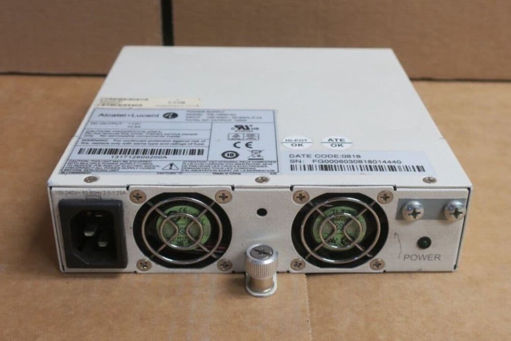 Alcatel-Lucent OmniSwitch 6850 Series Non-PoE 126W Power Supply PSU ...