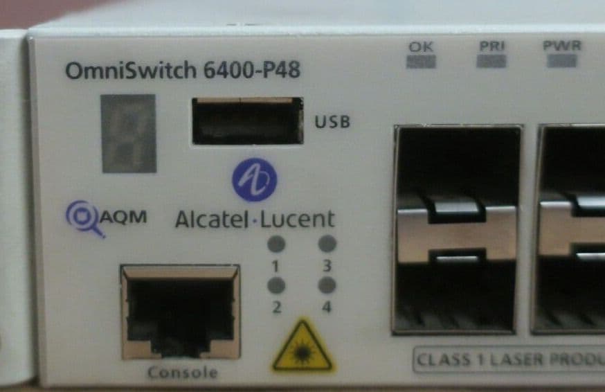 Alcatel-Lucent OmniSwitch OS6400-P48 44x 1GbE PoE 4x SFP/RJ45 1U Switch PSU