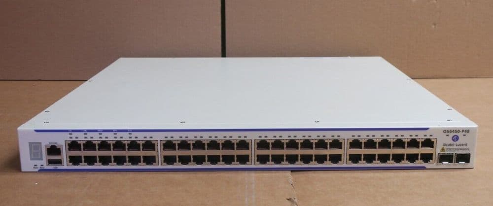 Alcatel-Lucent OmniSwitch OS6450-P48 48x 1GbE PoE 2x 10G SFP Switch