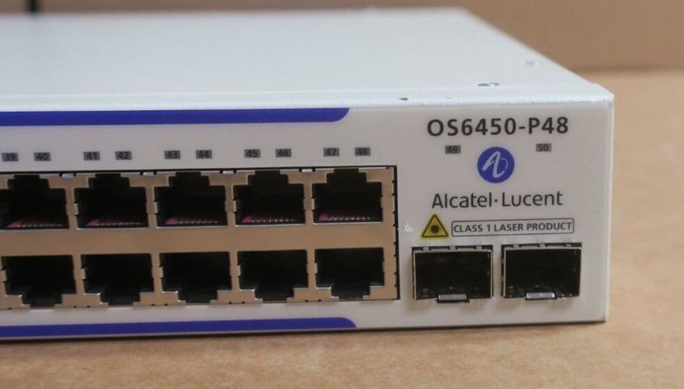 Alcatel-Lucent OmniSwitch OS6450-P48 48x 1GbE PoE 2x 10G SFP Switch