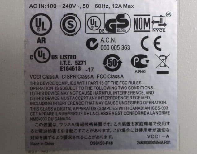 Alcatel-Lucent OmniSwitch OS6450-P48 48x 1GbE PoE 2x 10G SFP Switch