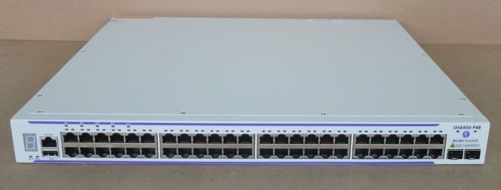 Alcatel-Lucent OmniSwitch OS6450-P48 48x 1GbE PoE 2x SFP 1U Stackable ...