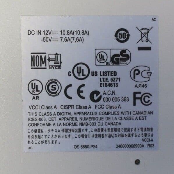 Alcatel-Lucent OmniSwitch OS6850-P24 20x 1GbE 4x RJ45 PoE/SFP 1U Switch Stack