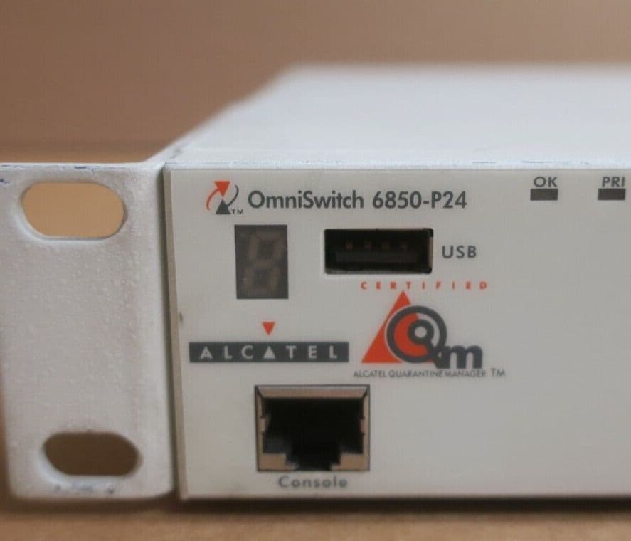 Alcatel-Lucent OmniSwitch OS6850-P24 20x 1GbE 4x RJ45/SFP 1U PoE Switch ...