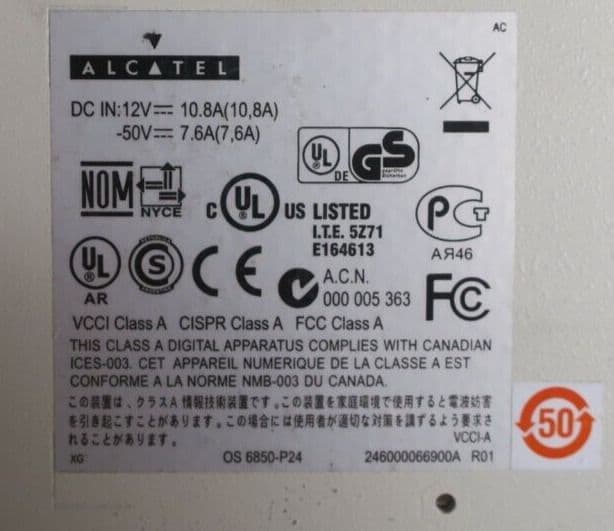 Alcatel-Lucent OmniSwitch OS6850-P24 20x 1GbE 4x RJ45/SFP 1U PoE Switch Stack