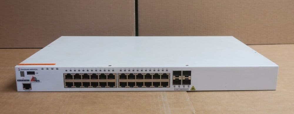 Alcatel-Lucent OmniSwitch OS6850-P24L PoE 20x 10/100 RJ45 4x Combo Port Switch