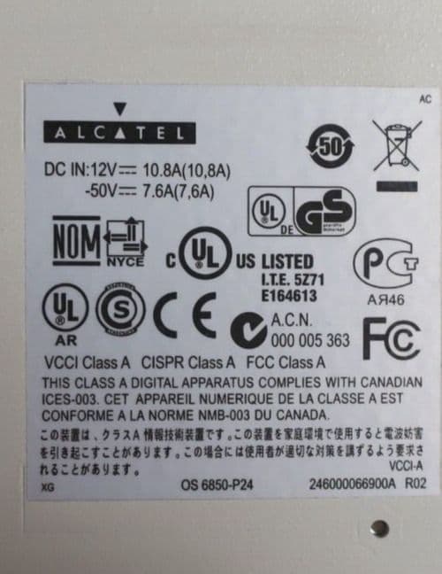 Alcatel-Lucent OmniSwitch OS6850-P24L PoE 20x 10/100 RJ45 4x Combo Port Switch
