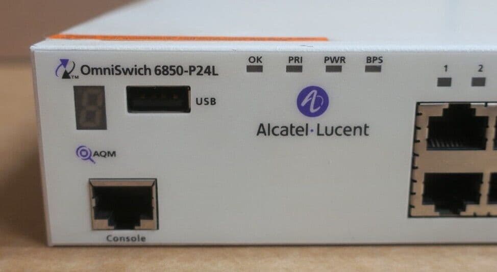 Alcatel-Lucent OmniSwitch OS6850-P24L PoE 20x 10/100 RJ45 4x SFP/RJ45 ...